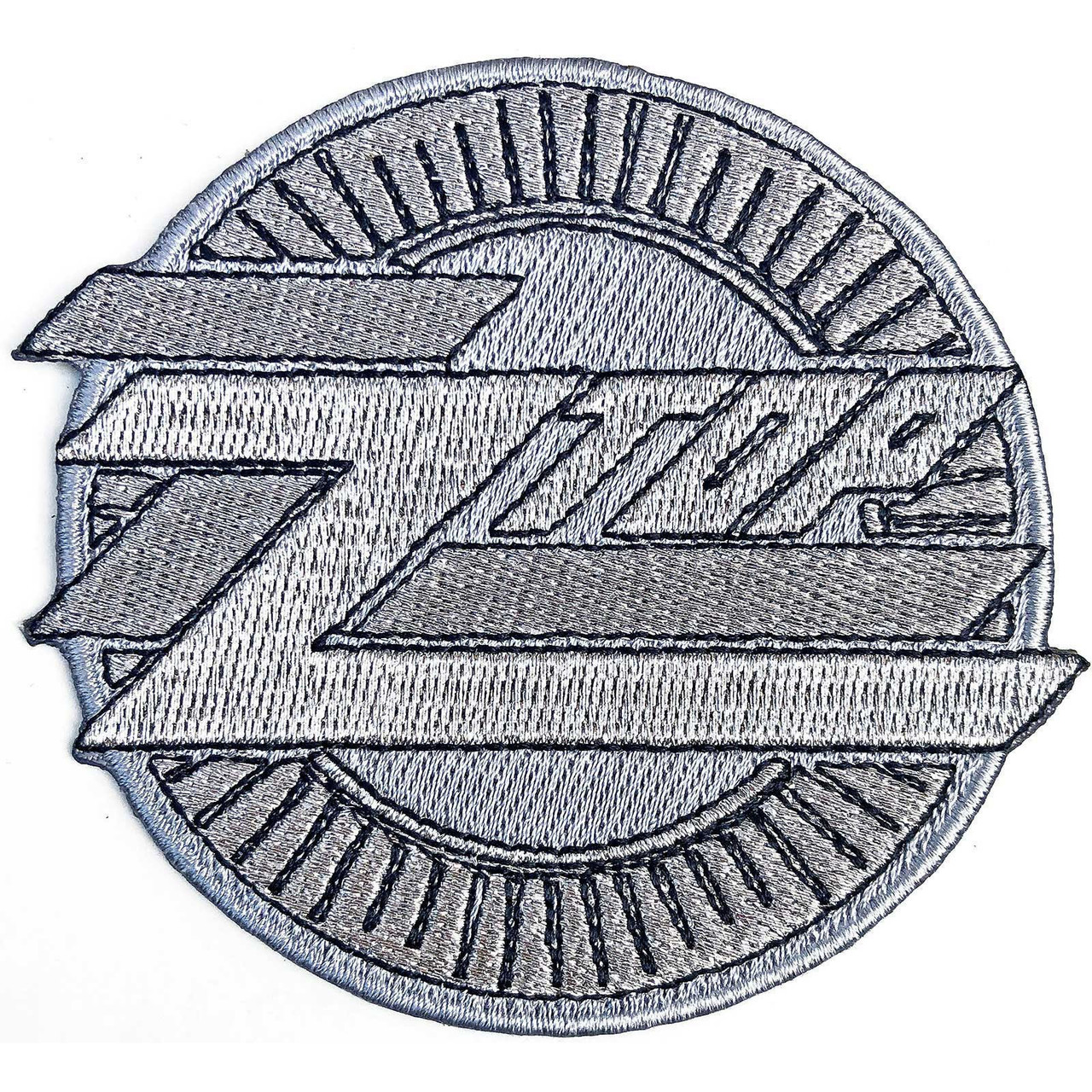 ZZ Top 'Metallic Logo' (Iron On) Patch | Eyesore Merch