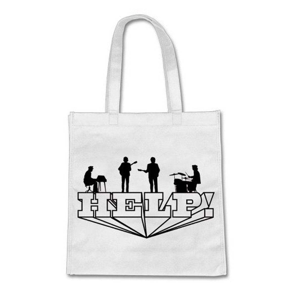 The Beatles 'Help!' (White) Eco Tote Bag Ã‚Â¦ Eyesore Merch
