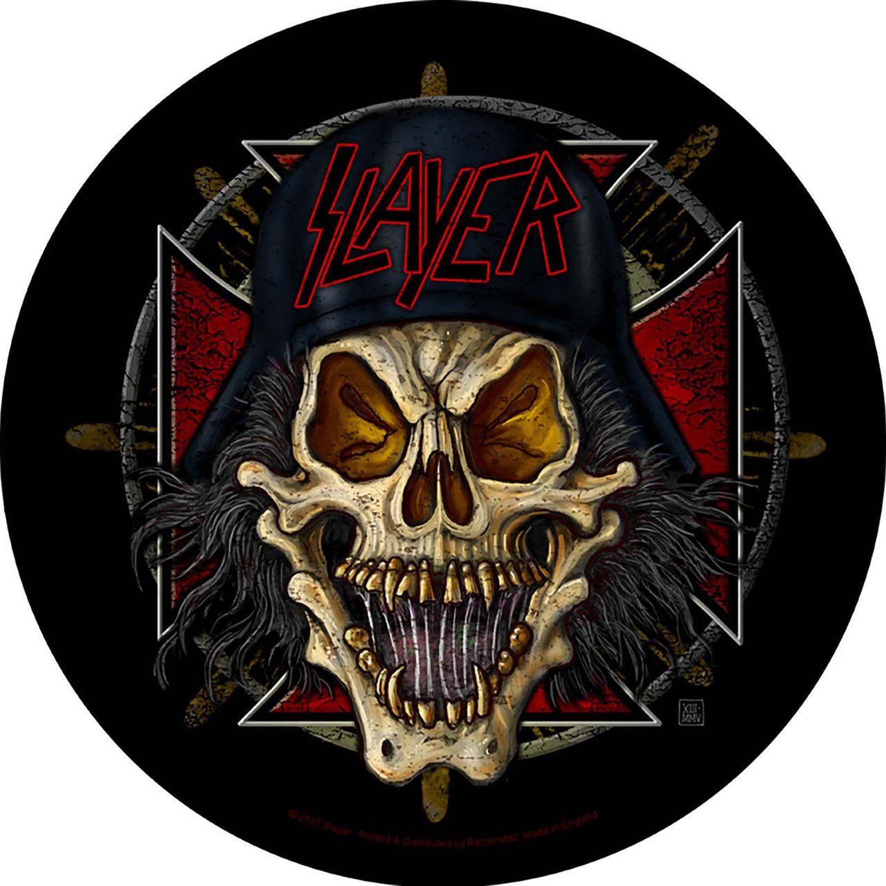 Slayer 'Wehrmacht Circular' (Black) Back Patch | Eyesore Merch