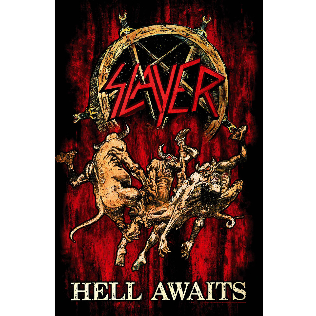 Slayer 'Hell Awaits' Textile Poster | Eyesore Merch
