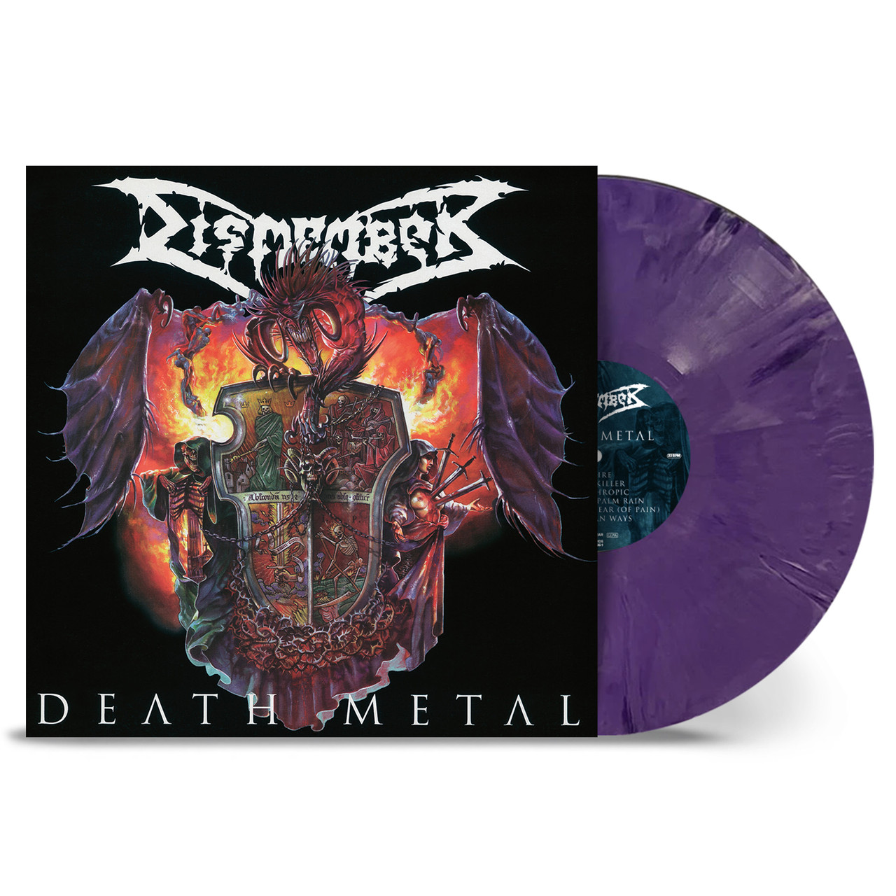 Dismember 'Death Metal' LP Purple Marble Vinyl