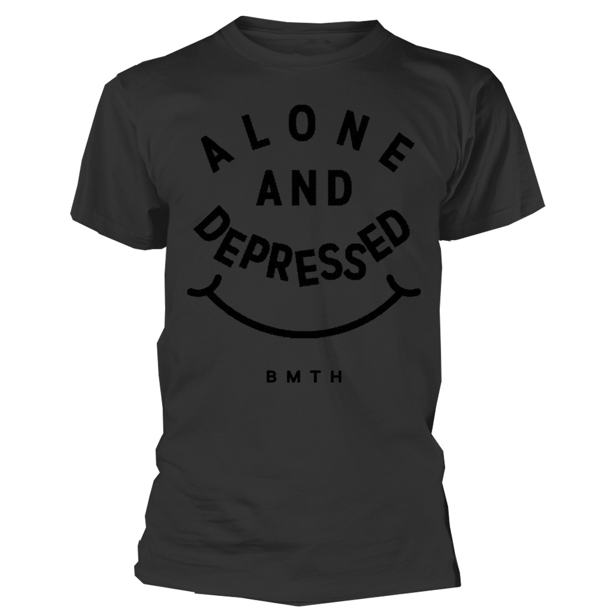 Bring Me The Horizon 'Alone & Depressed' (Grey) T-Shirt | Eyesore Merch