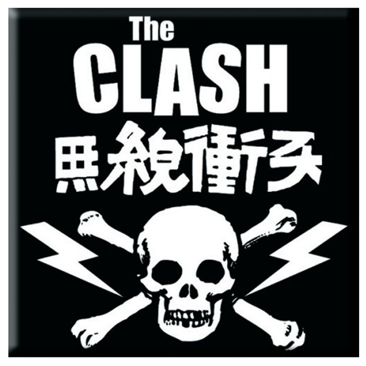 The Clash 'Skull & Crossbones' Fridge Magnet Ã‚Â¦ Eyesore Merch