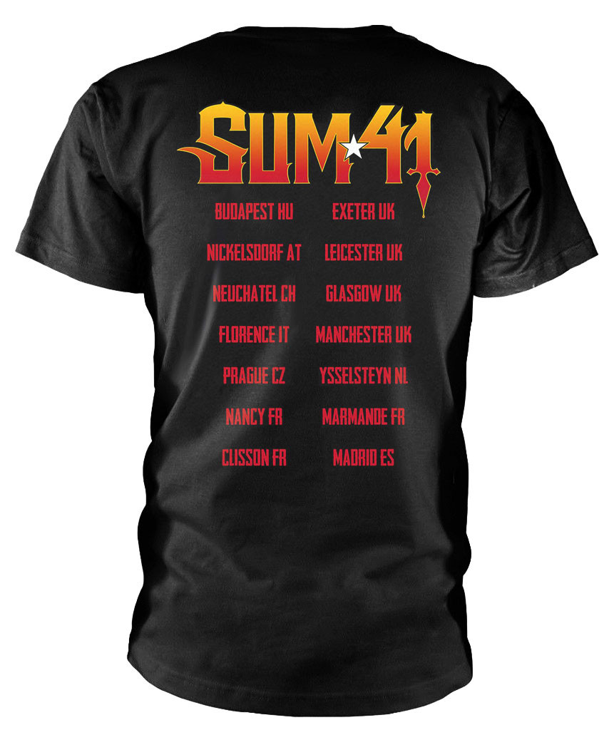 Sum 41 'Out For Blood Tour' (Black) T-Shirt Ã‚Â¦ Eyesore Merch