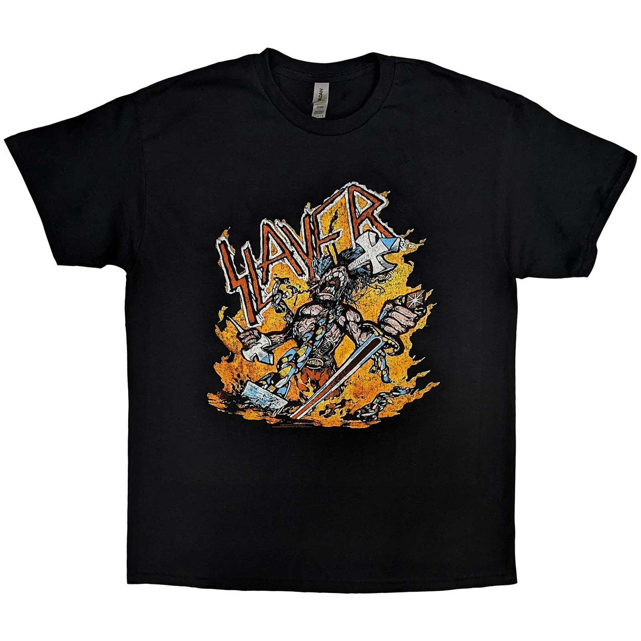 Slayer 'Cartoon Flames' (Black) T-Shirt Â¦ Eyesore Merch