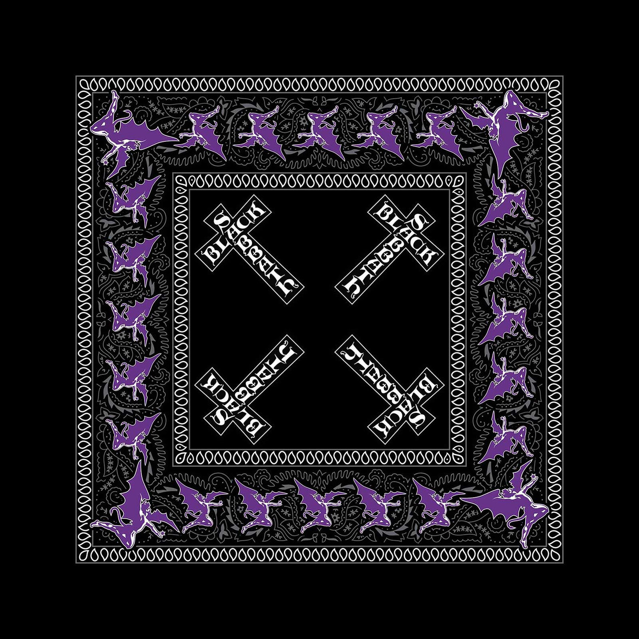 Black Sabbath 'Cross Logo' Bandana | Eyesore Merch