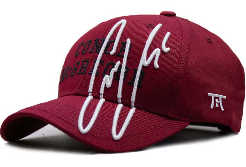 Tokyo Time x UFC 'Mcgregor White Signature' (Maroon) Baseball Cap