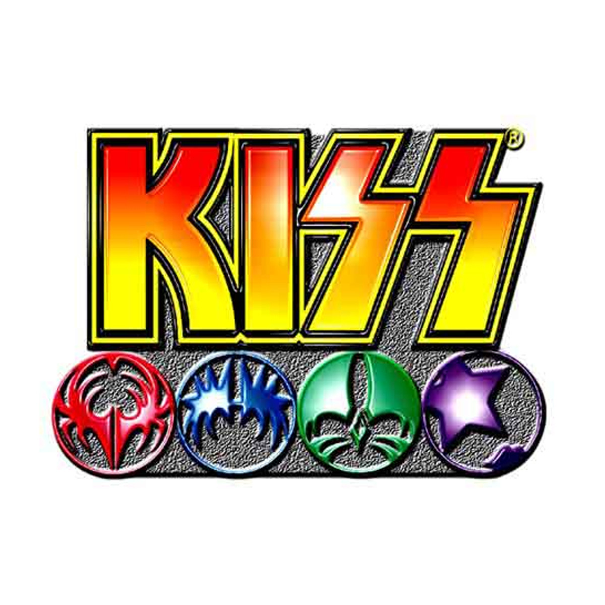 KISS 'Logos & Icons' Pin Badge | Eyesore Merch