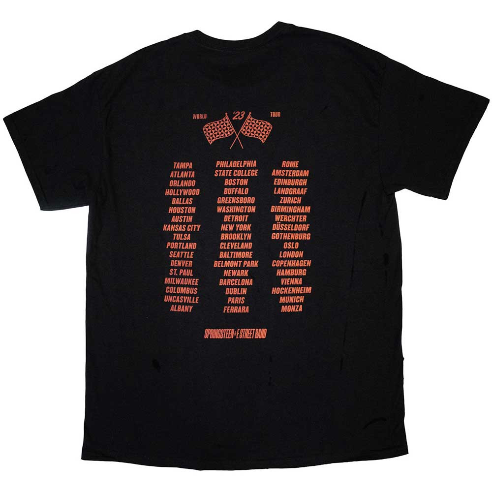 Bruce Springsteen 'Tour '23 Band Photo' (Black) T-Shirt | Eyesore Merch