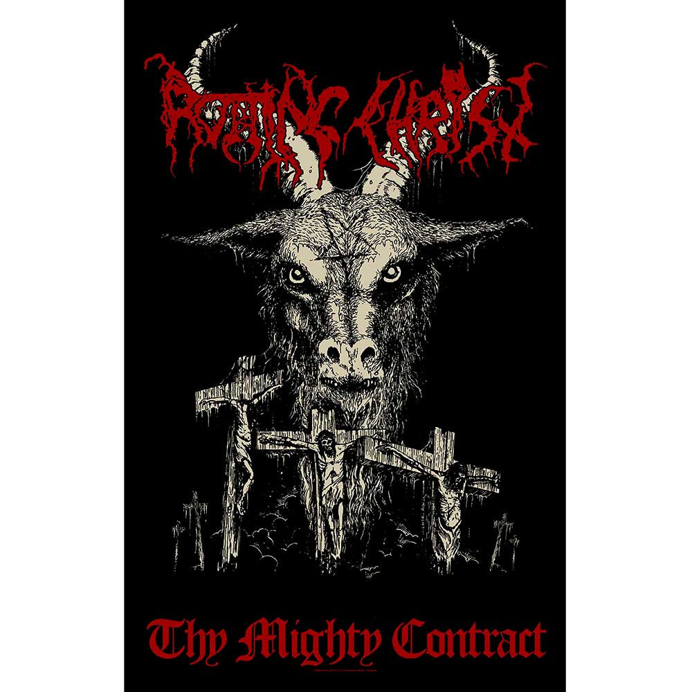 Rotting Christ 'Thy Mighty Contract' Textile Poster | Eyesore Merch