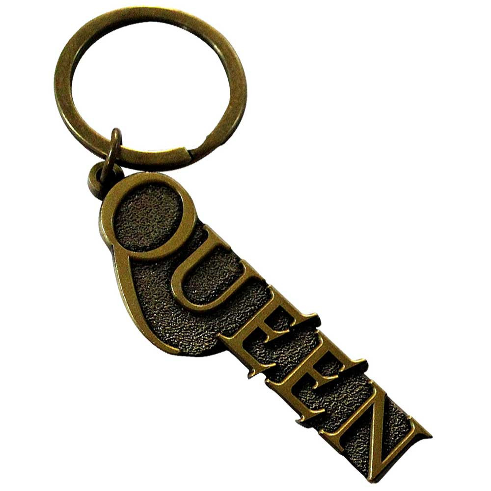 Queen 'Gold Logo' Keyring | Eyesore Merch