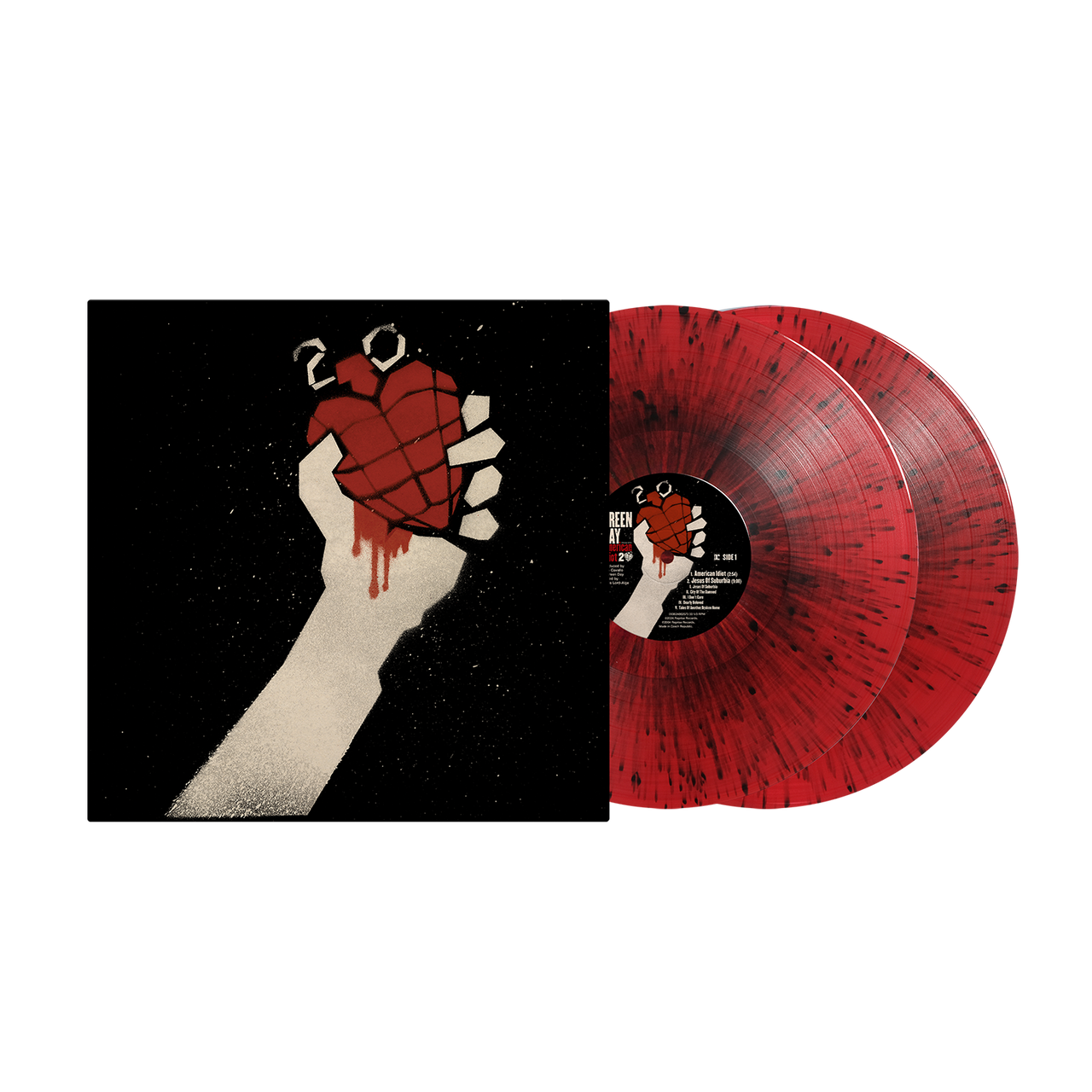 Green Day 'American Idiot' (20th Anniversary Edition) 2LP Red & Black ...