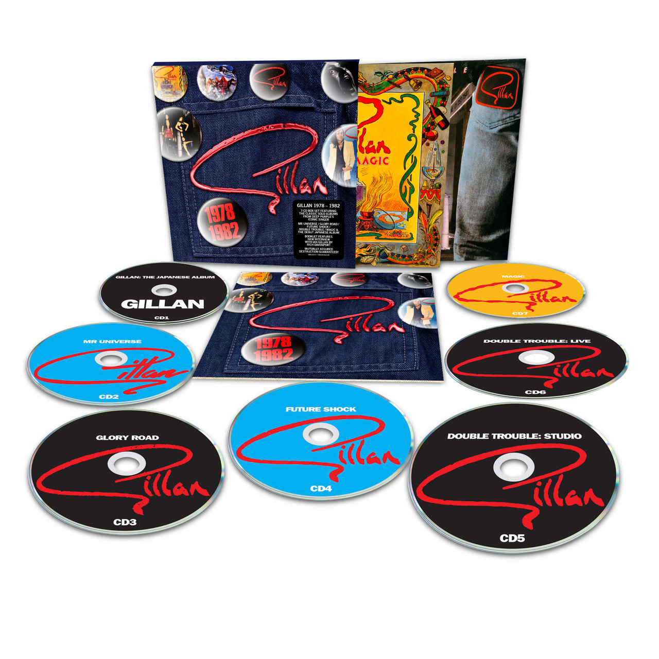 Ian Gillan 'Gillan: 1978 - 1982' 7CD Boxset