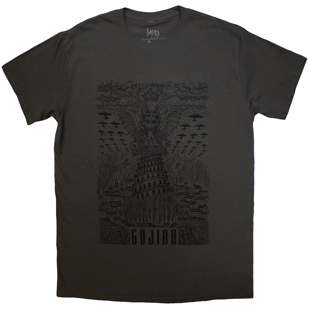 Gojira 'Demon Village' (Grey) T-Shirt | Eyesore Merch