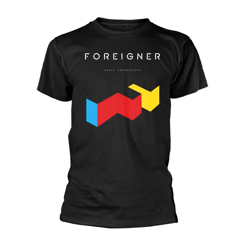 Foreigner 'Agent Provocateur' (Black) T-Shirt | Eyesore Merch