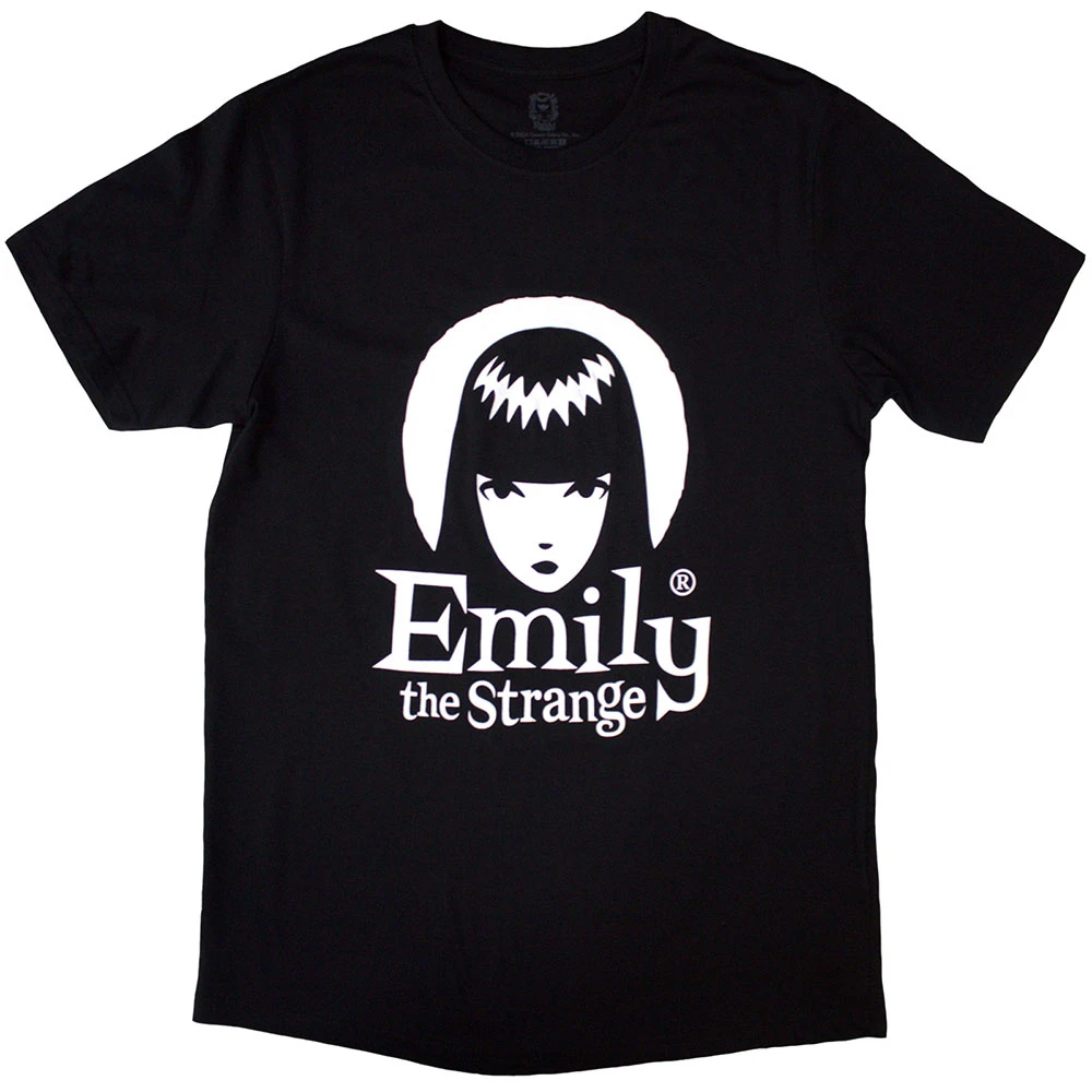 Emily The Strange 'Halo Logo' (Black) T-Shirt | Eyesore Merch