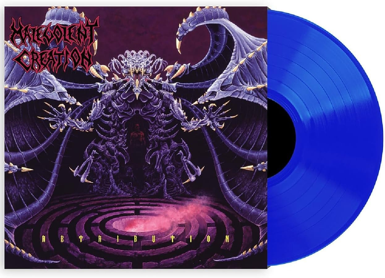 Malevolent Creation 'Retribution' LP Transparent Blue Vinyl