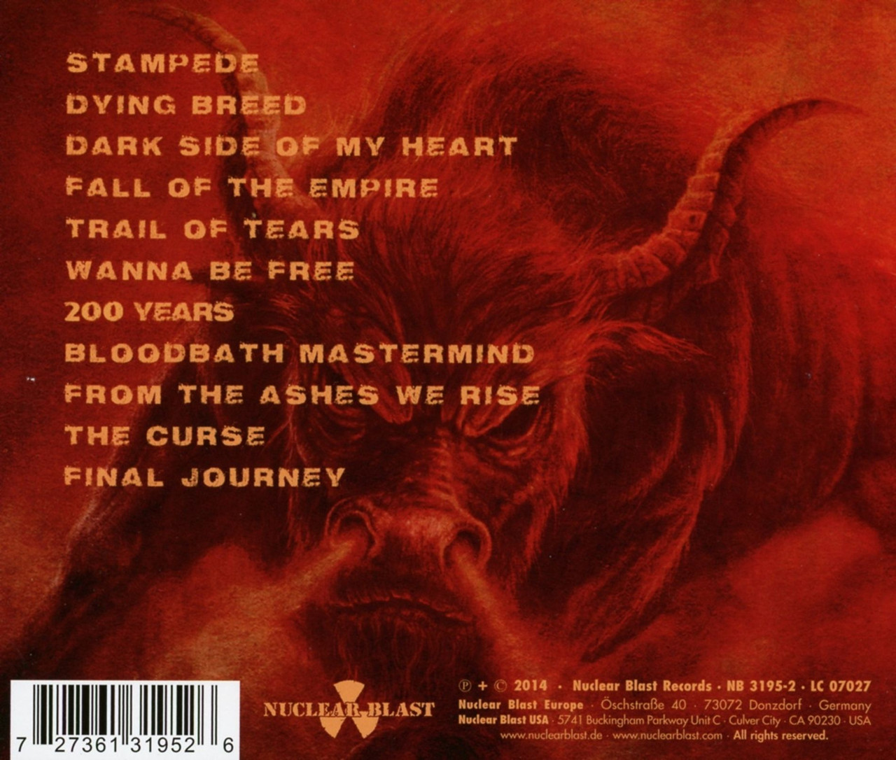 Accept 'Blind Rage' CD Jewel Case