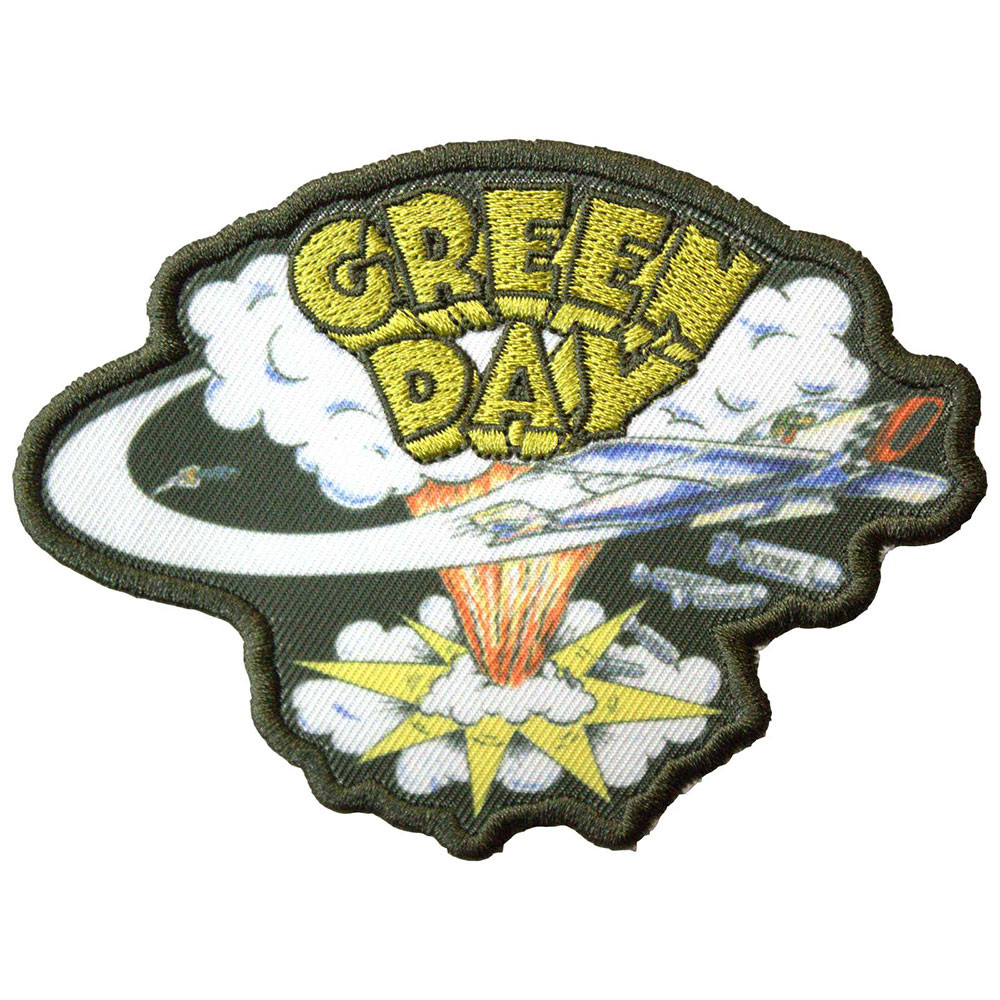 Green Day 'Dookie Cut-Out Green' (Iron On) Patch | Eyesore Merch