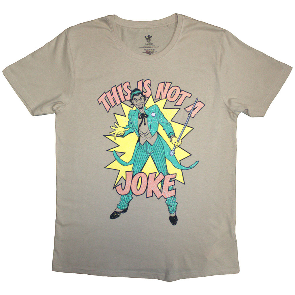 The Joker 'This Is Not A Joke' (Sand) T-Shirt | Eyesore Merch