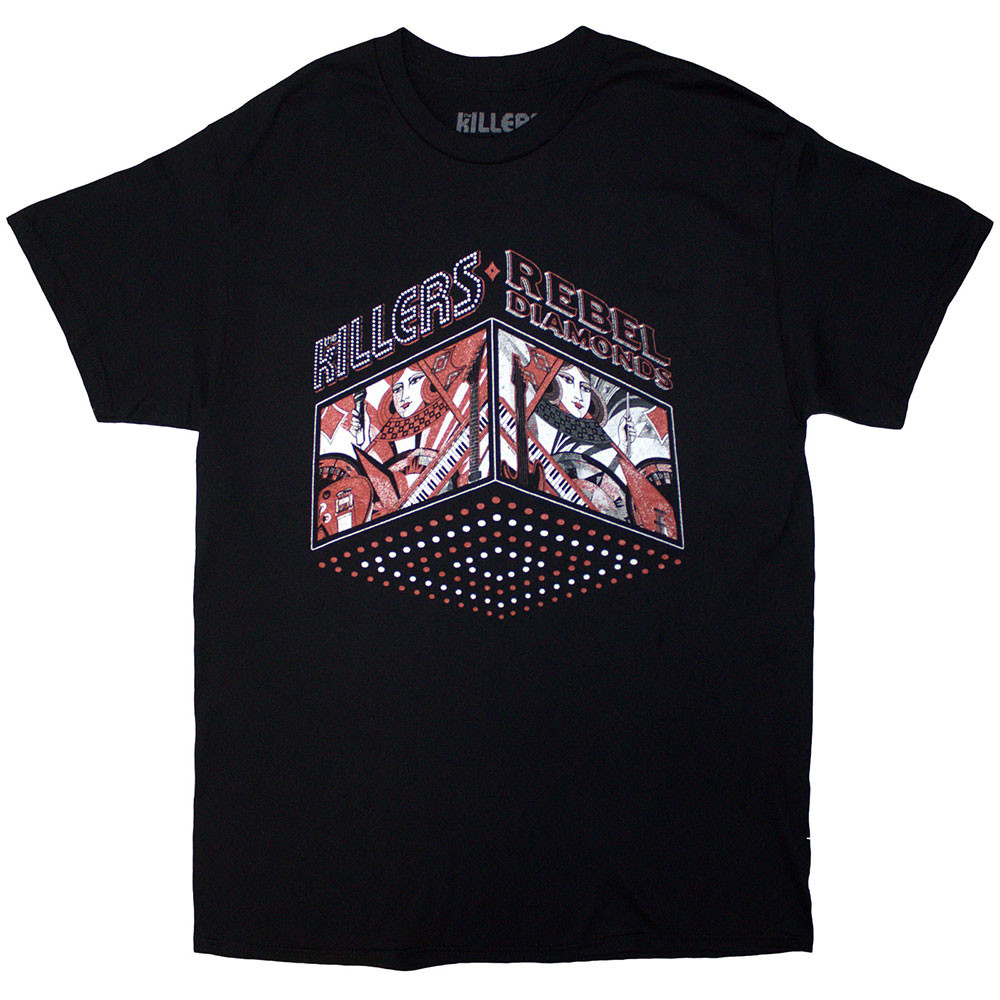 The Killers 'Tour '24 Rebel Diamonds' (Black) T-Shirt | Eyesore Merch