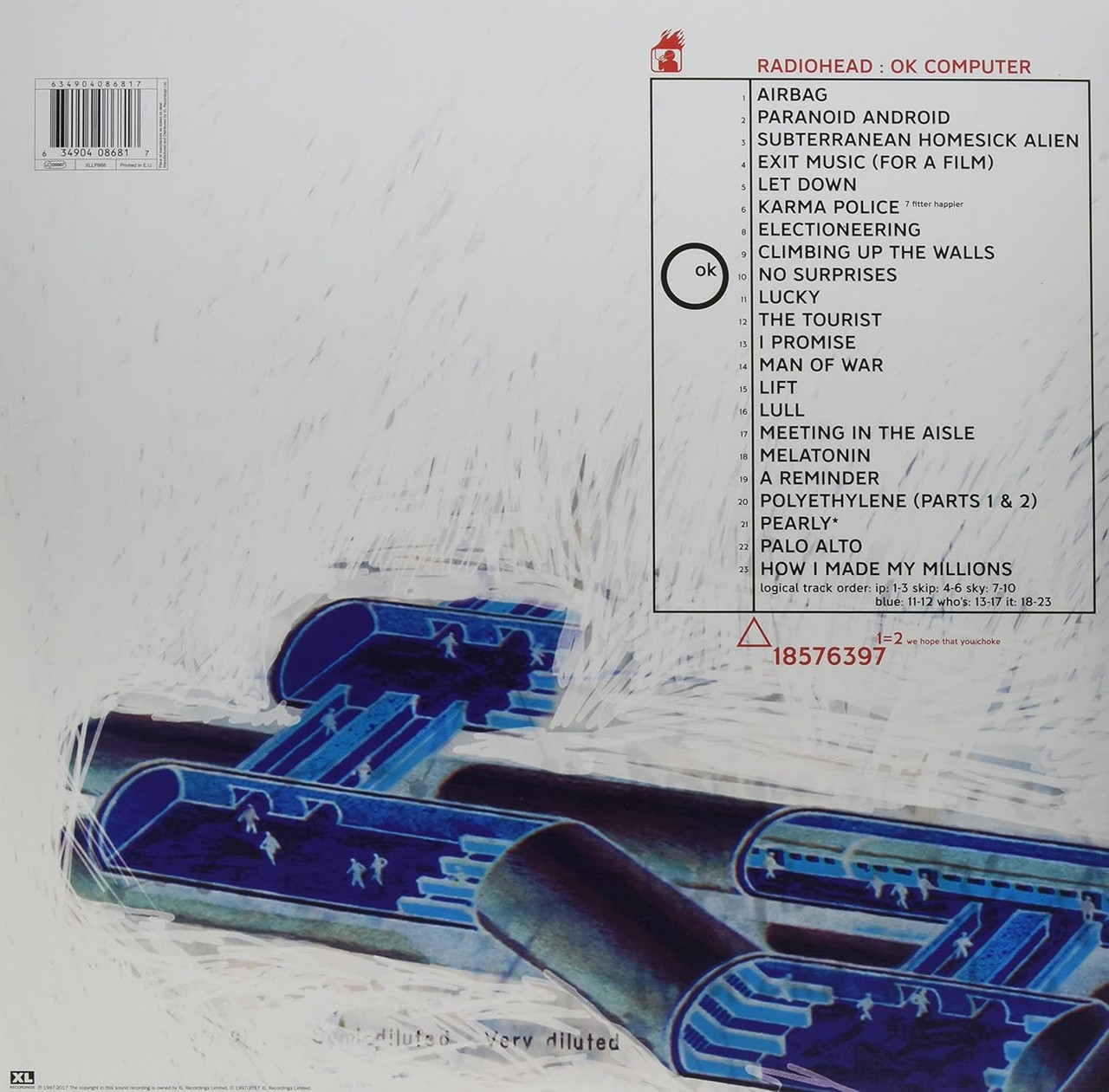 Radiohead 'OK Computer OKNOTOK 1997-2017' 3LP 180g Black Vinyl