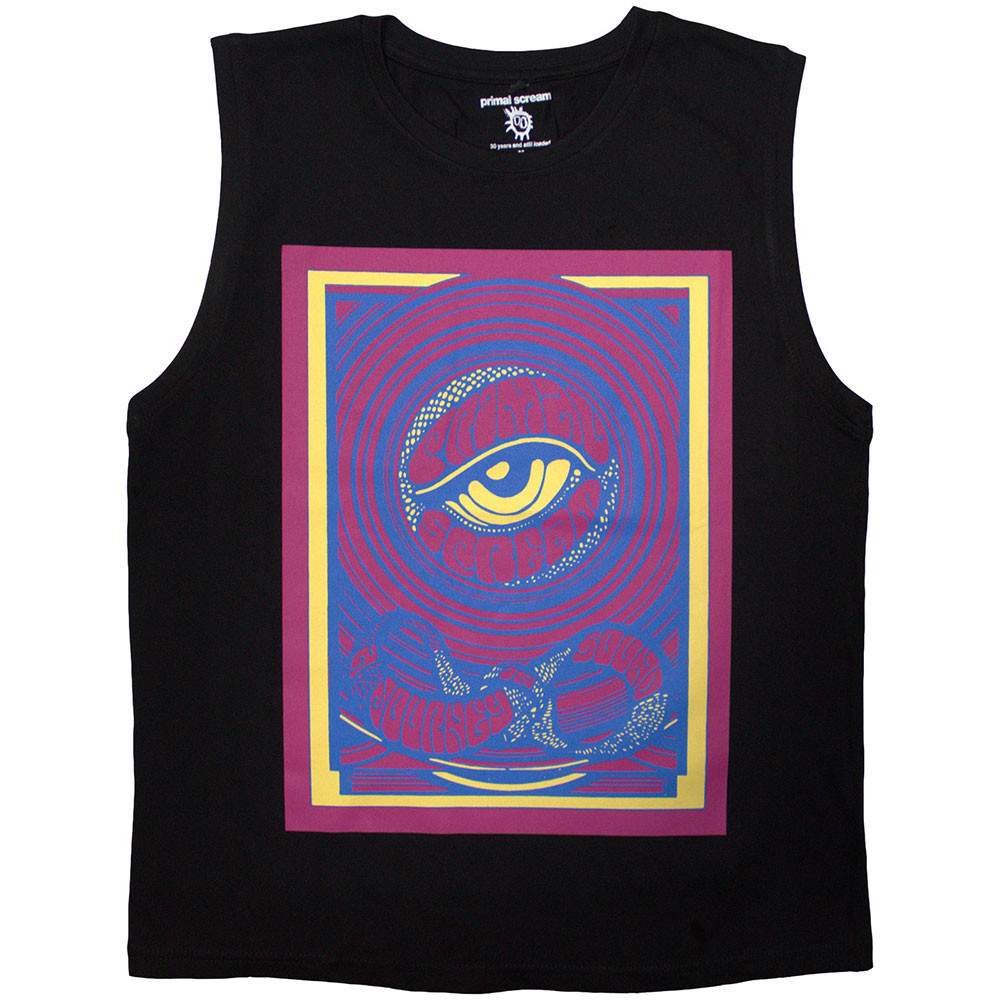 Primal Scream 'Psychedelic Eye' (Black) Tank Vest | Eyesore Merch