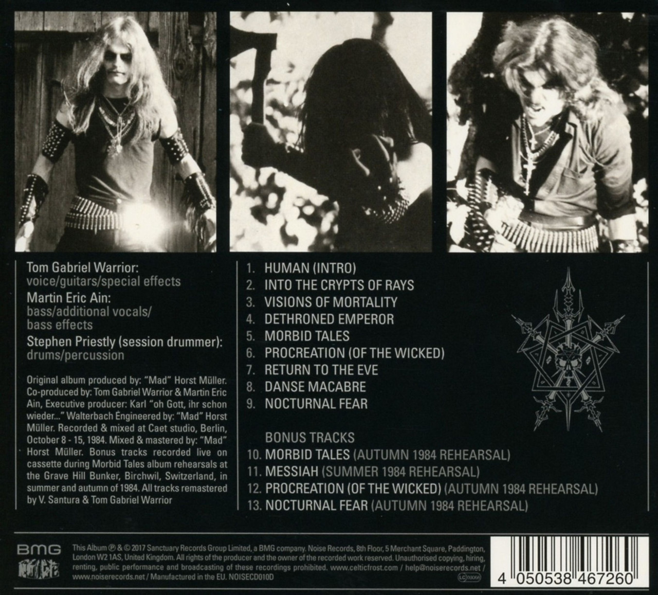Celtic Frost 'Morbid Tales' CD Digipack