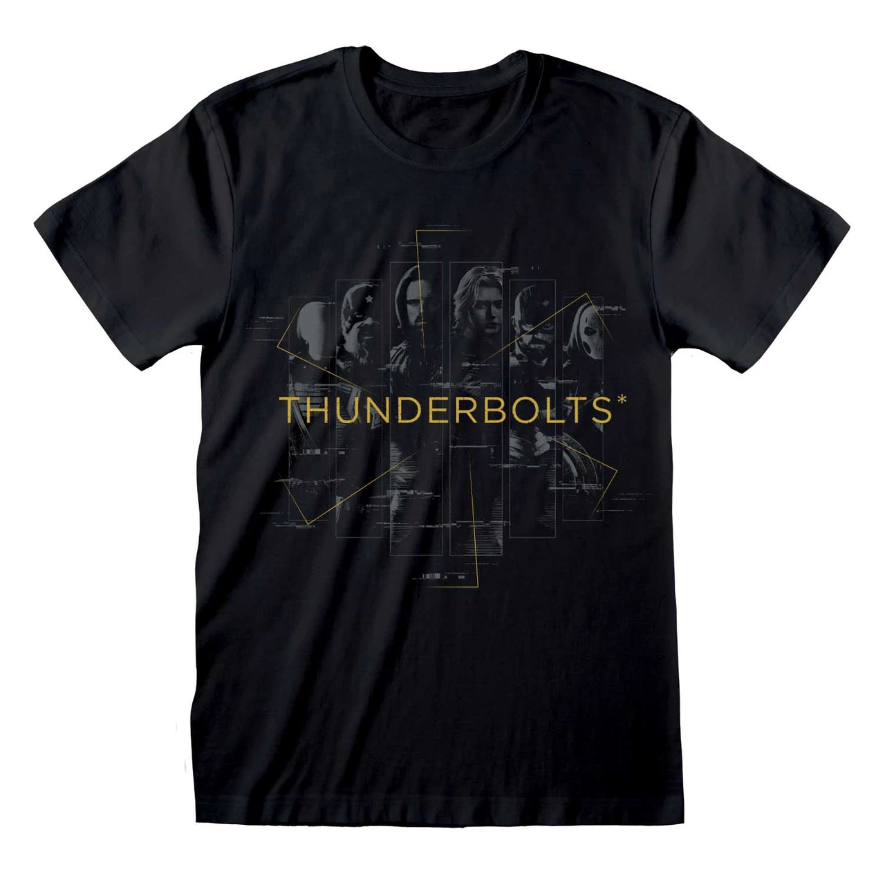 Marvel Thunderbolts 'Character 6 Rectangle' (Black) T-Shirt | Eyesore Merch
