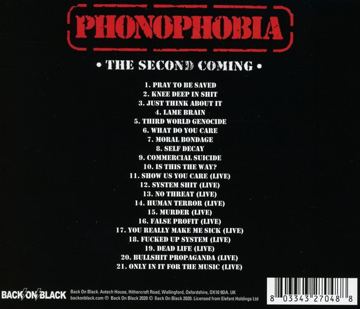Extreme Noise Terror 'Phonophobia' CD Digipack