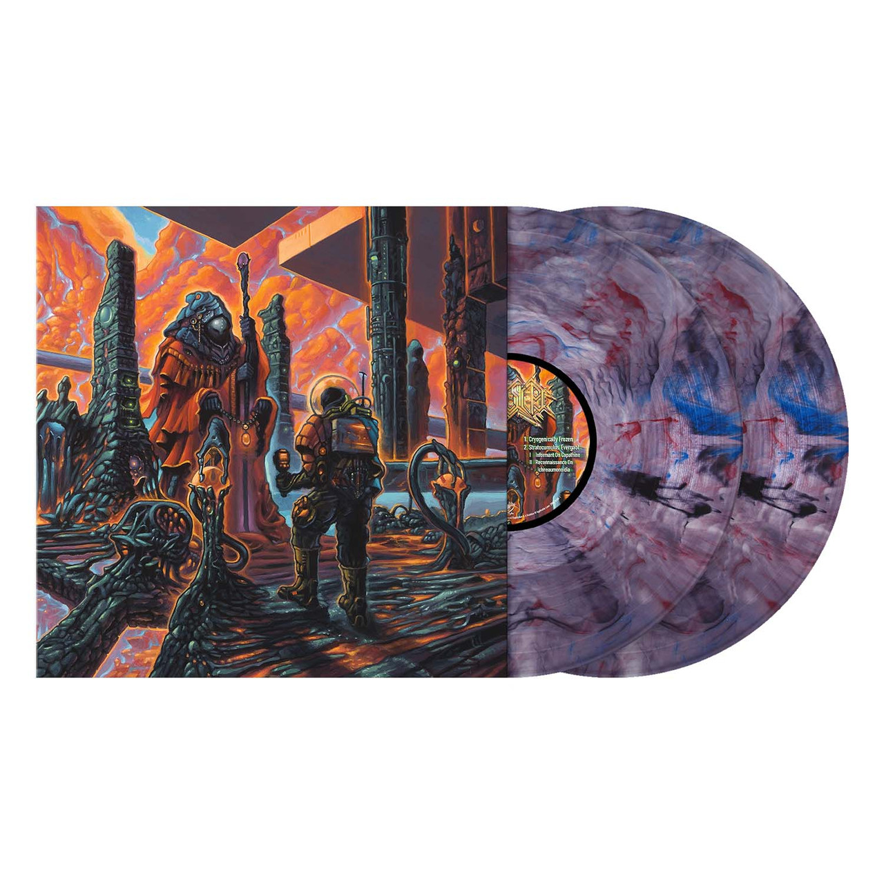 Cryptic Shift 'Overspace & Supertime' 2LP "Ancient Storm Swirl" Violet ...