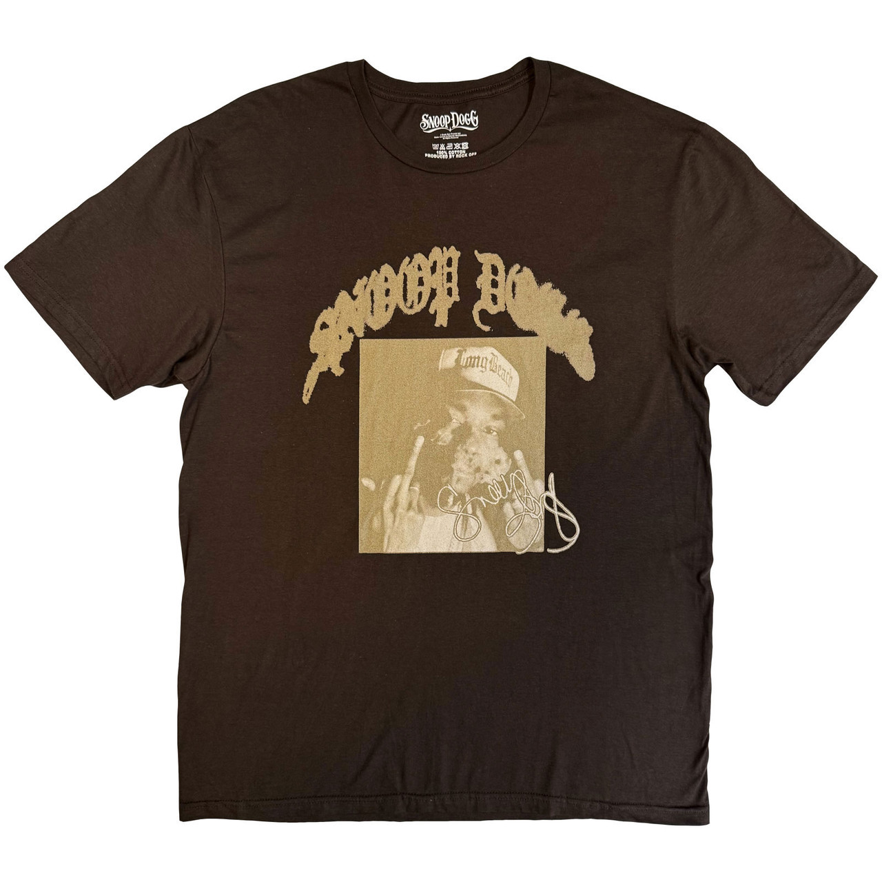 Snoop Dogg 'Middle Finger' (Brown) T-Shirt