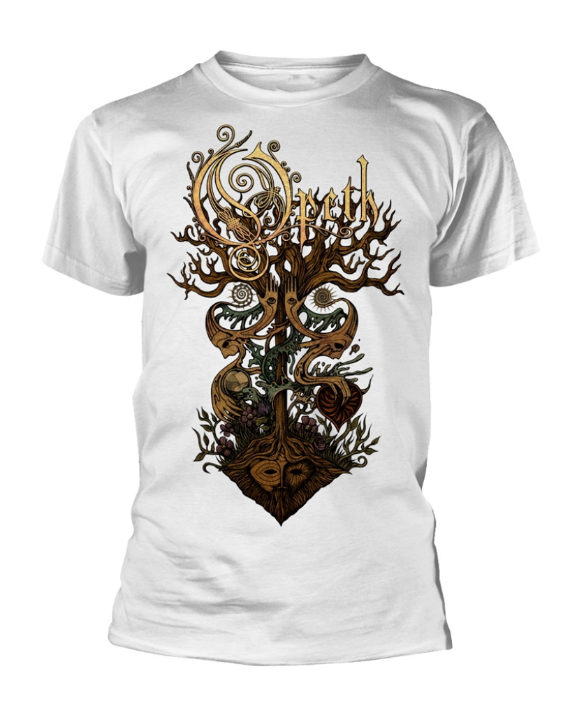 Opeth 'Scorpion Logo' (White) T-Shirt | Eyesore Merch
