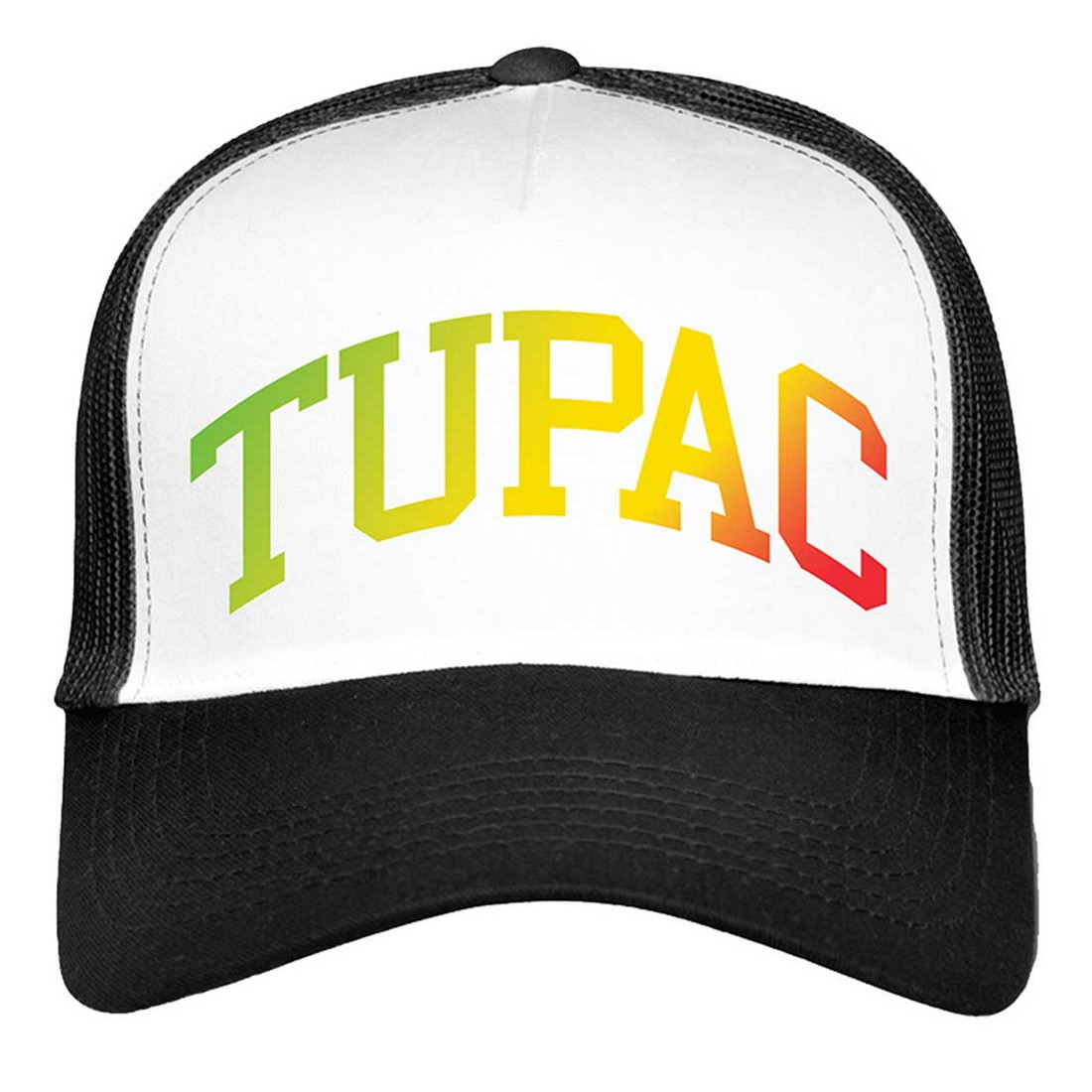 Tupac 'Gradient Logo' (2-Tone) Trucker Cap | Eyesore Merch