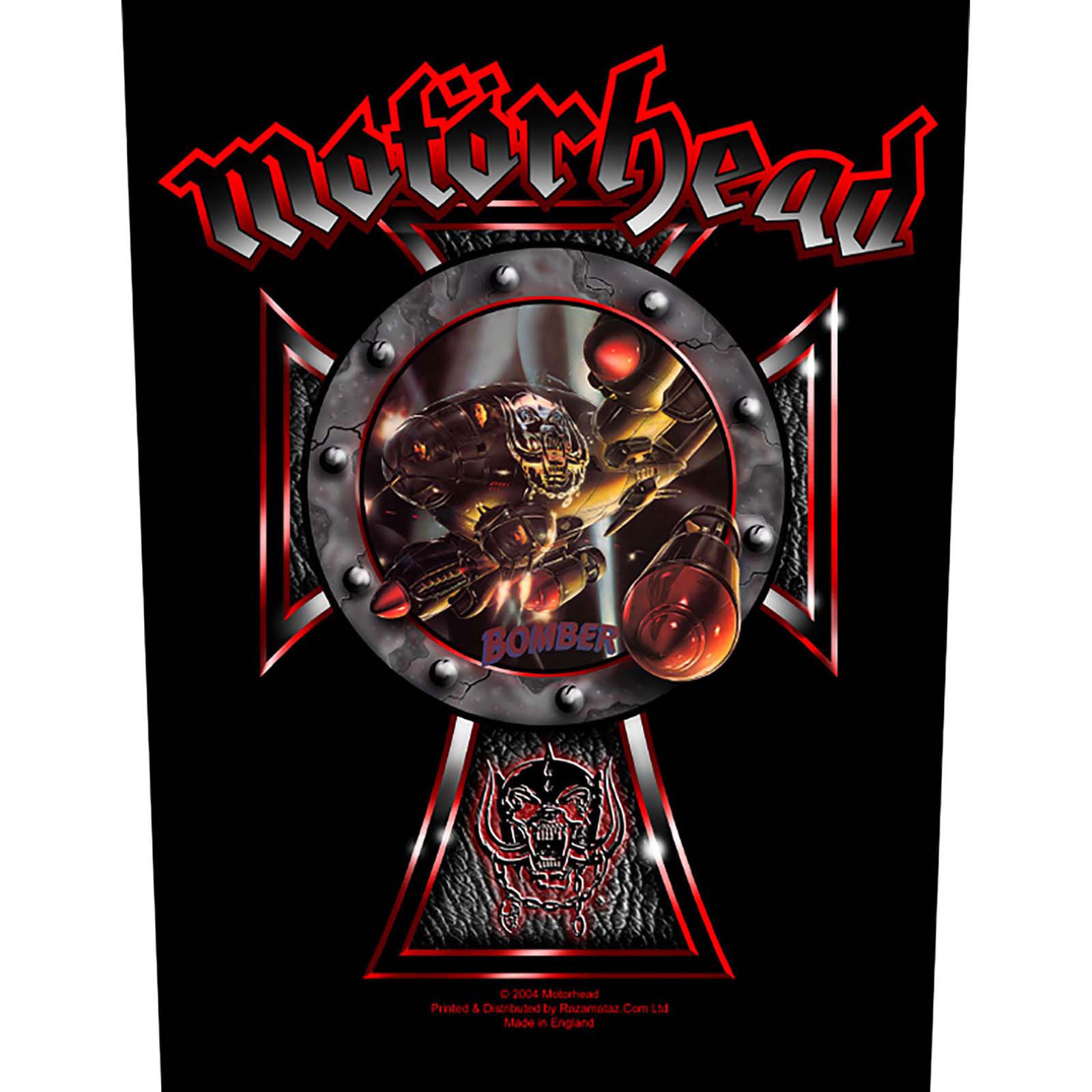 Motorhead 'Iron Cross Bomber 2004' (Black) Back Patch