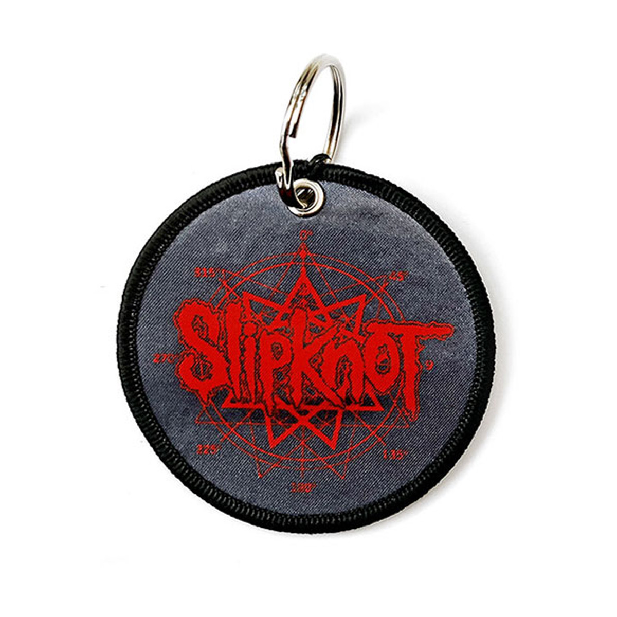 Slipknot 'Logo & Nonagram' Patch Keyring