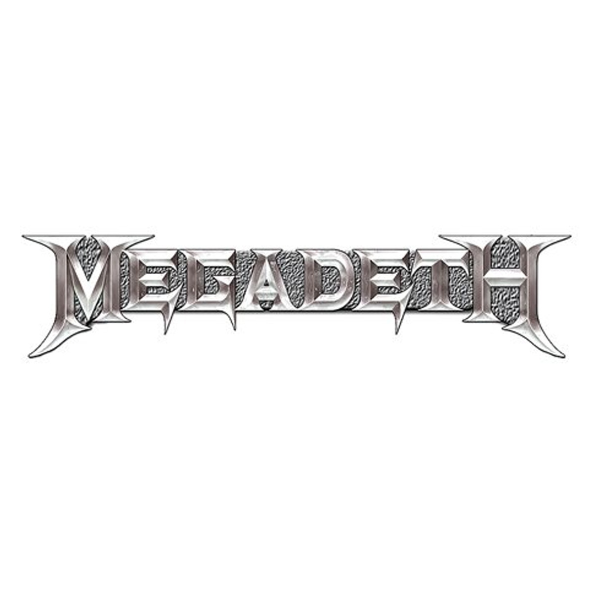 Megadeth 'Chrome Logo' Pin Badge | Eyesore Merch