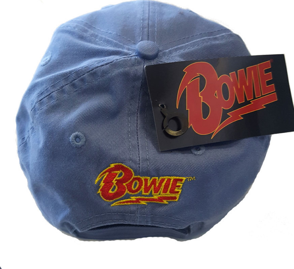 David Bowie 'Flash Logo' (Black) Baseball Cap