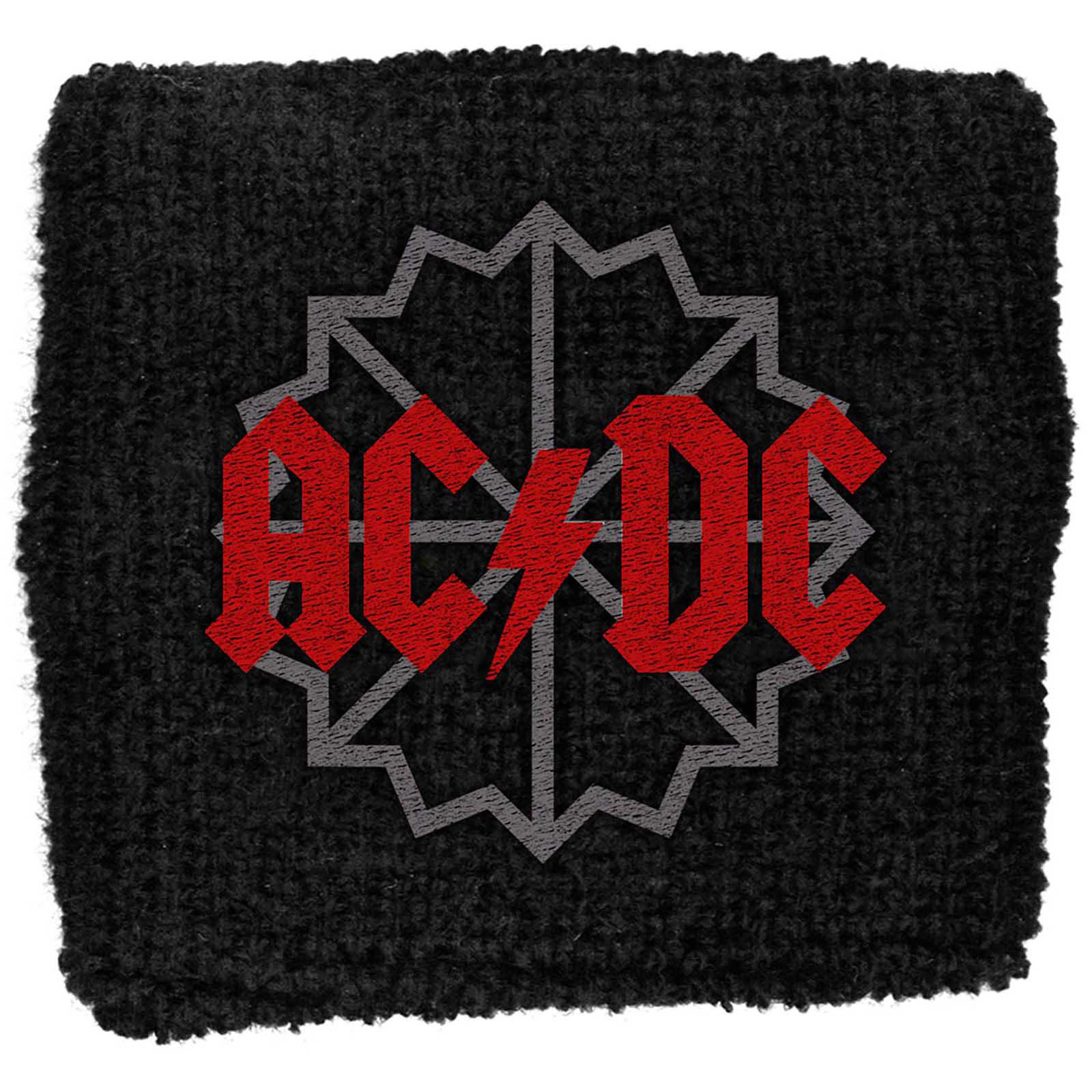 AC/DC 'Black Ice Logo' (Black) Wristband | Eyesore Merch