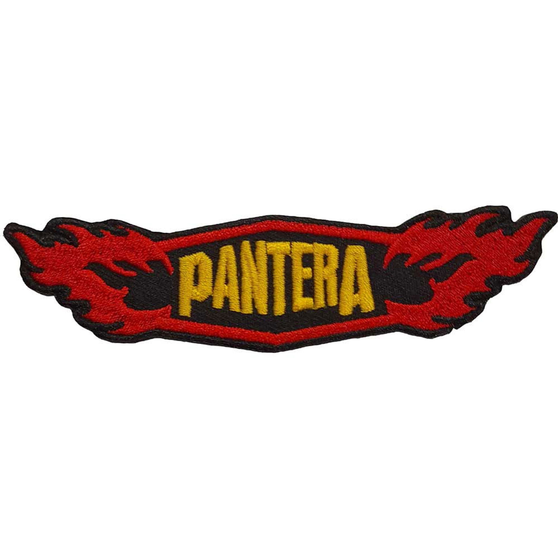 Pantera Flames Iron On Patch Eyesore Merch