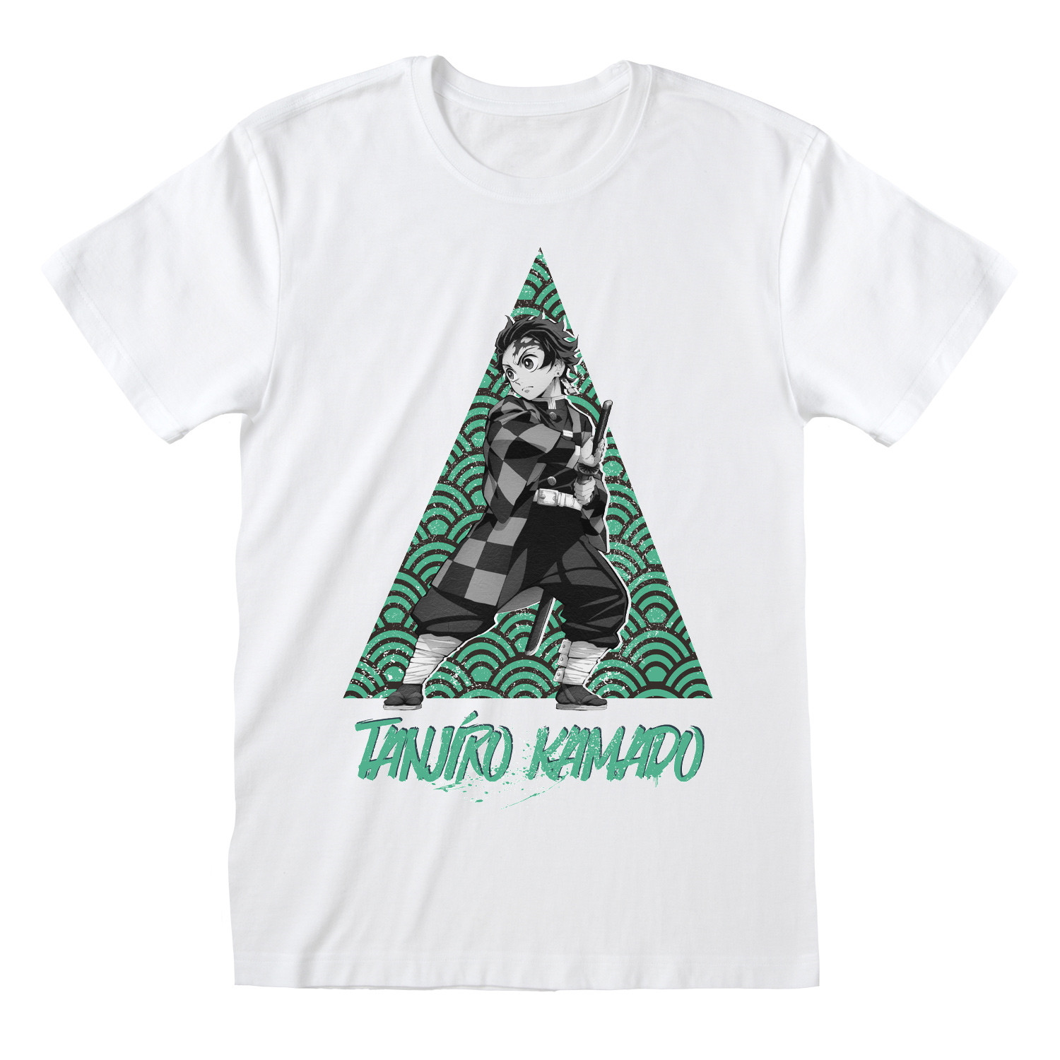 Demon Slayer 'Tanjiro Triangle' (White) T-Shirt