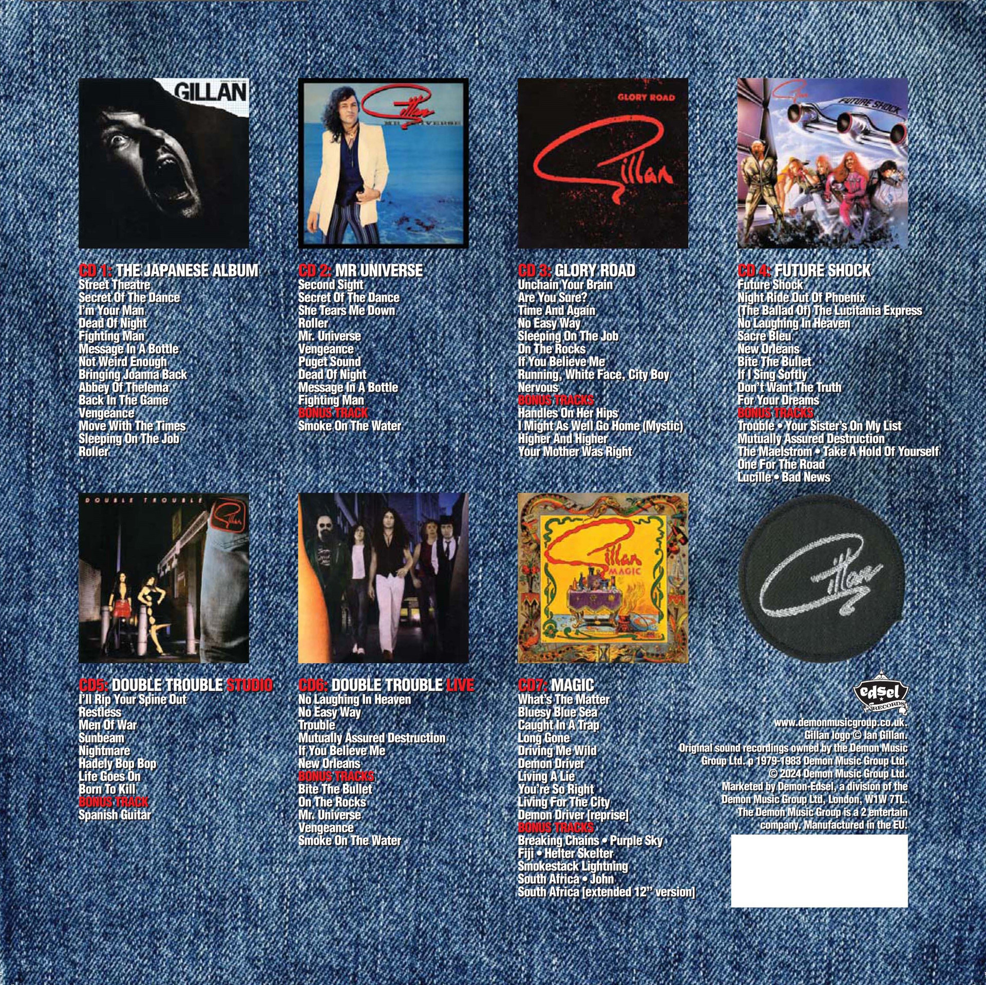 Ian Gillan 'Gillan: 1978 - 1982' 7CD Boxset