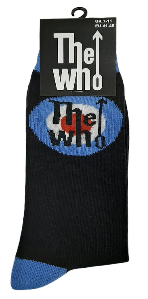The Who 'Target Logo' (Black) Socks (One Size = UK 7-11) | Eyesore Merch