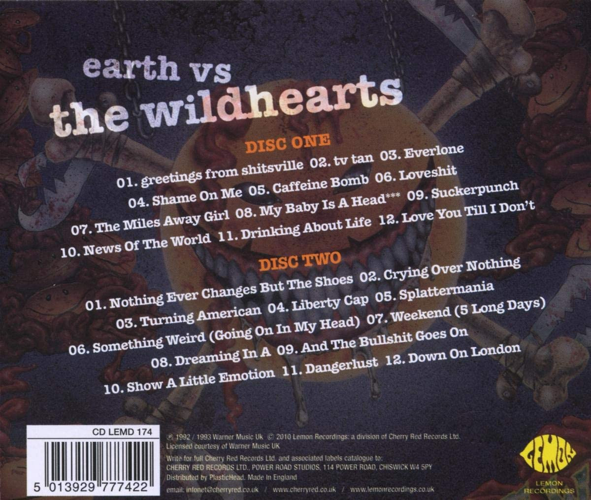 The Wildhearts 'Earth Vs The Wildhearts' 2CD Expanded Edition