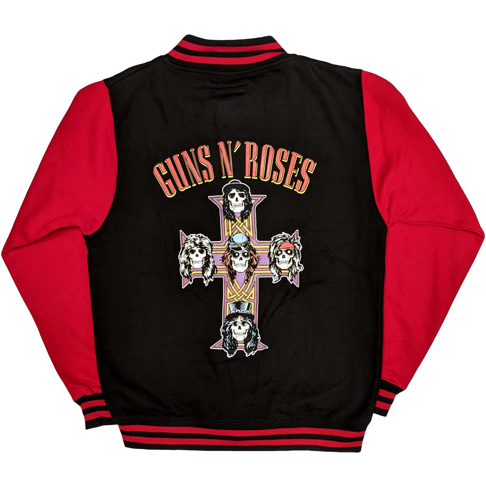 Guns N' Roses 'Appetite For Destruction' (Black & Red) Varsity Jacket ...