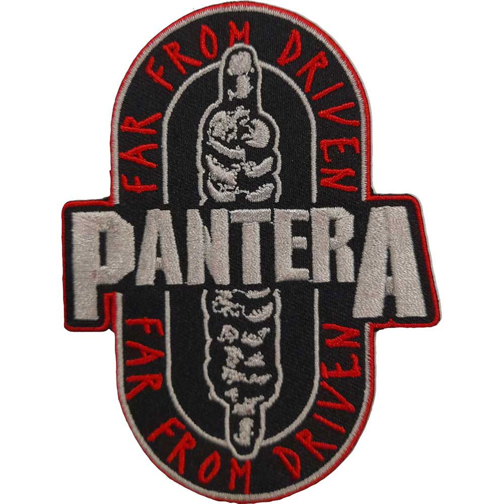 Pantera 'Far From Driven' (Iron On) Patch | Eyesore Merch