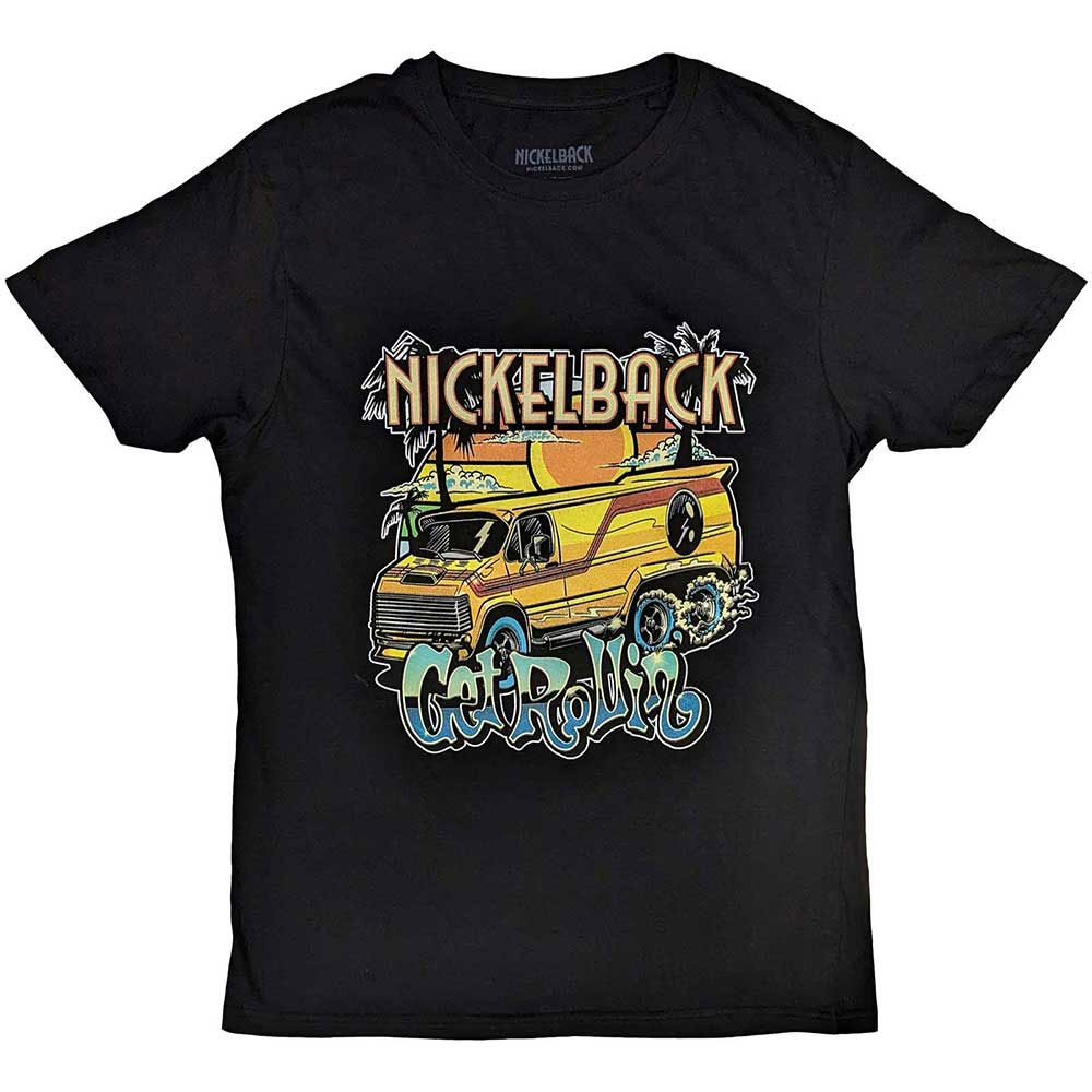 Nickelback 'Get Rollin' ' (Black) T-Shirt | Eyesore Merch