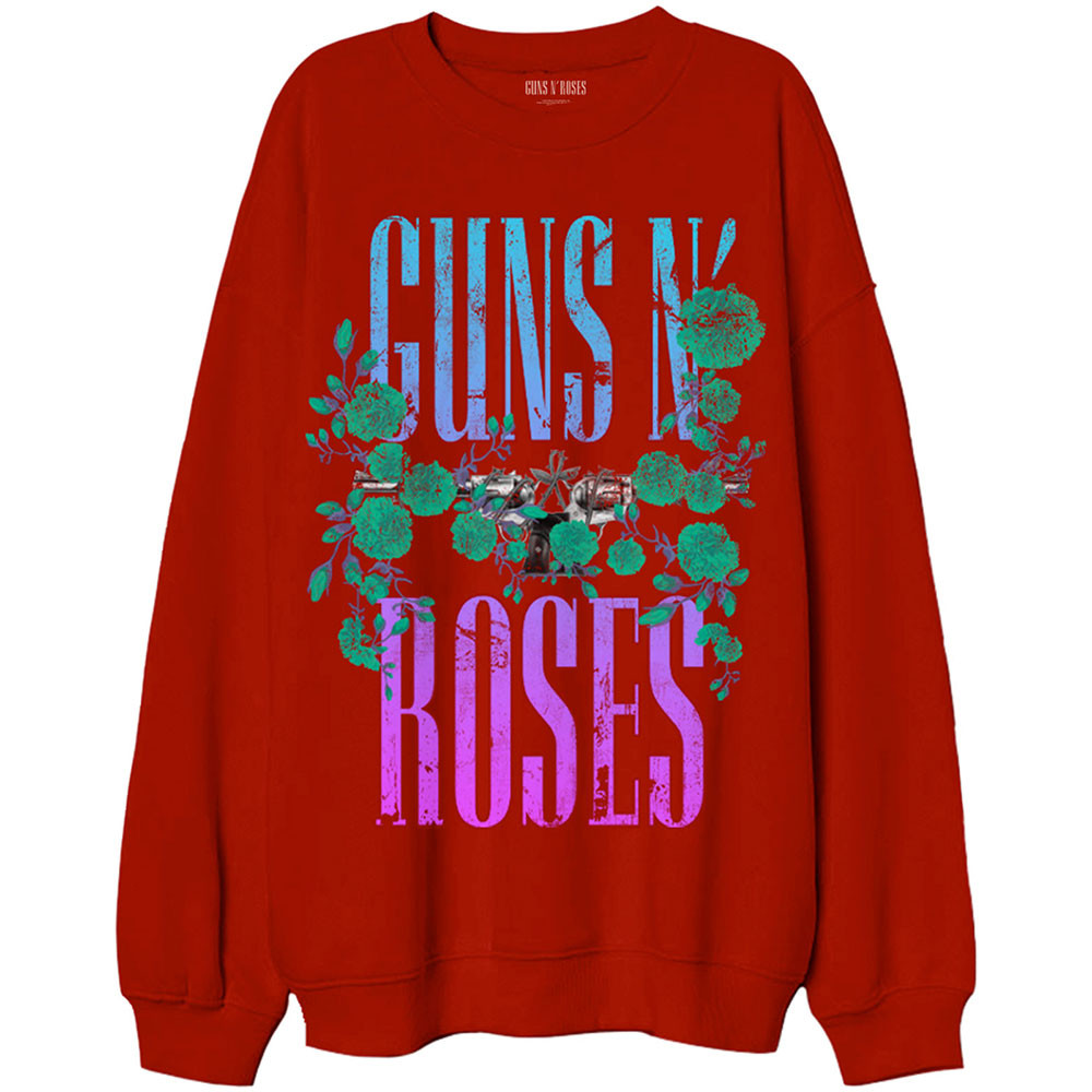 Guns N' Roses 'Guns & Vine' (Red) Sweatshirt | Eyesore Merch