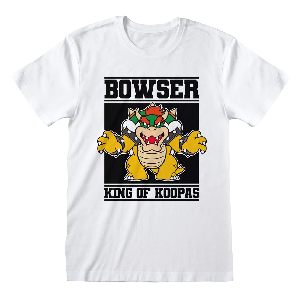 Nintendo Super Mario 'Bowser King of Koopas' (White) T-Shirt | Eyesore ...