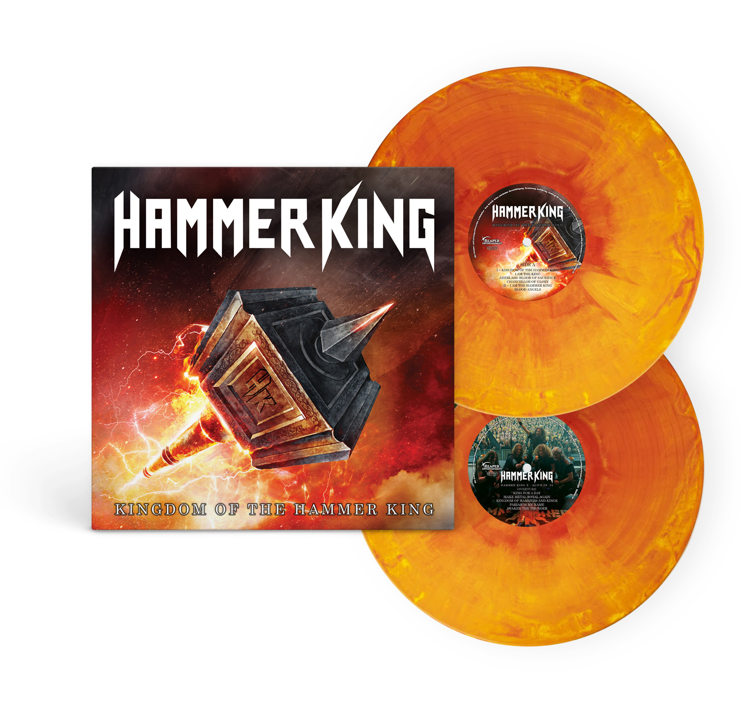 Hammer King 'Kingdom Of The Hammer King' (Remastered 2025) 2LP Orange ...